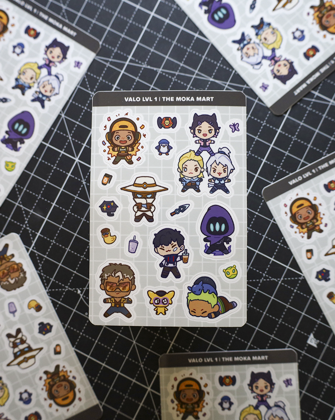 Valorant Level 1 - Vinyl 4x6 Sticker Sheet – Moka Mart