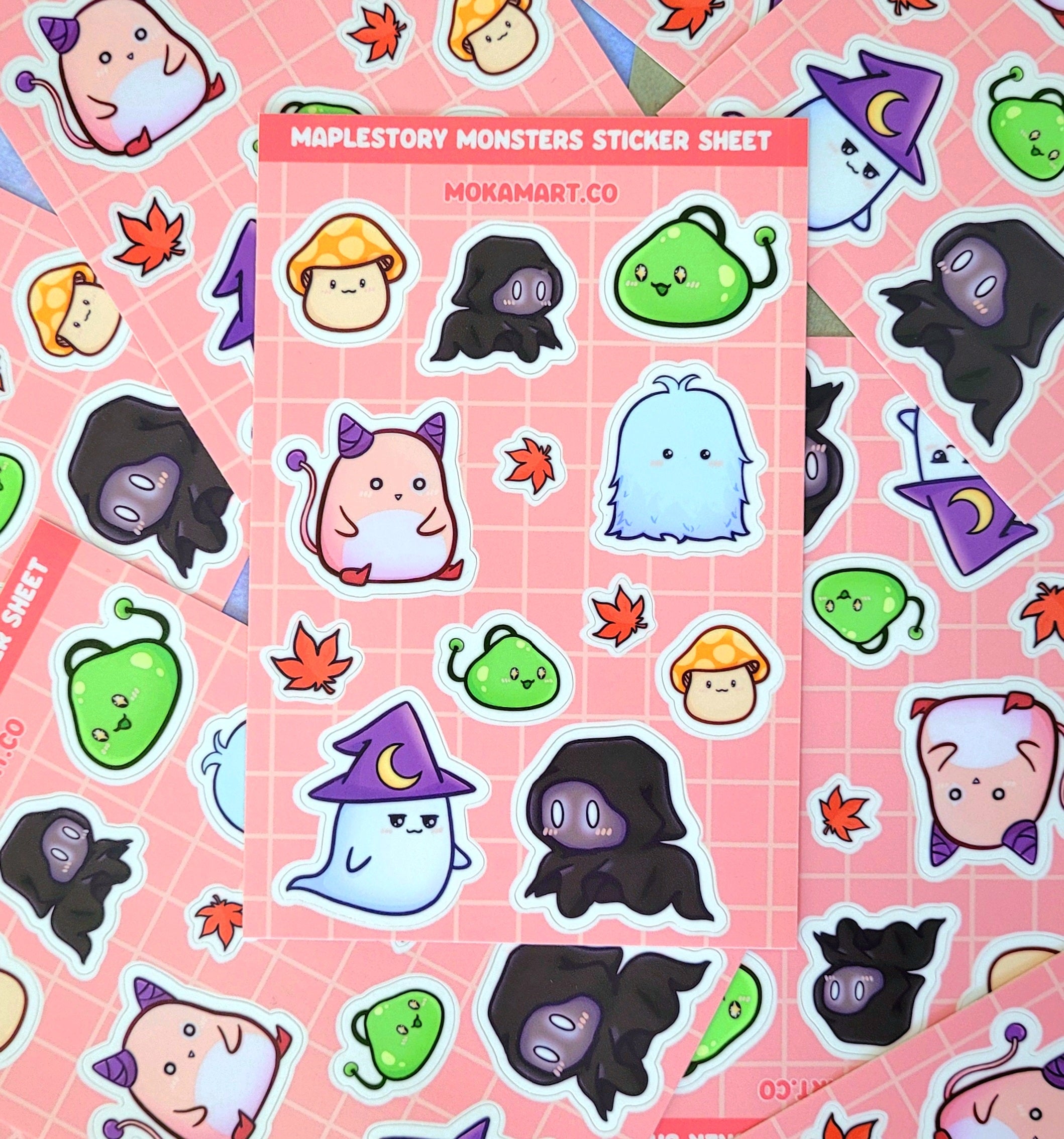 Maplestory Monsters [4x6in Sticker Sheet] – Moka Mart